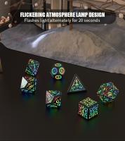 China Christmas Elements LED Rechargeable Game Dice Set Dragon And Dungeon for sale