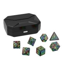 China Christmas Elements LED Rechargeable Game Dice Set Dragon And Dungeon for sale