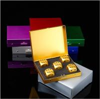 China Portable Round 16mm Color Metal Dice Set Creative Leisure Aluminum Alloy Dice for sale