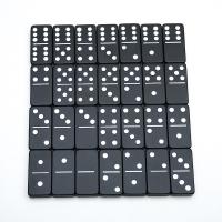 China Double 6 Six Metal Domino Set With 28 Giant Aluminum Alloy Domino Blocks Laser Printed Desktop Game“Pai Jiu” for sale