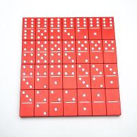 China Double 6 Six Metal Domino Set With 28 Giant Aluminum Alloy Domino Blocks Laser Printed Desktop Game“Pai Jiu” for sale