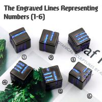 China Metal Six sided Dice Colored Table Game Running Group Toy Script Kill DND Dragon and Dungeon Props for sale