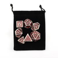 China DND metal dice, Dragon and Dungeon polyhedral RPG dice, 7 tabletop game dragon scale dice for sale