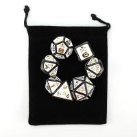 China 7 Skeleton Dice, Multi Faced Digital Color DND Board Game, Dragon and Dungeon for sale
