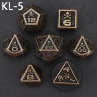 China 7 Skeleton Dice, Multi Faced Digital Color DND Board Game, Dragon and Dungeon for sale