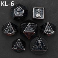 China 7 Skeleton Dice, Multi Faced Digital Color DND Board Game, Dragon and Dungeon for sale