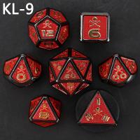 China 7 Skeleton Dice, Multi Faced Digital Color DND Board Game, Dragon and Dungeon for sale