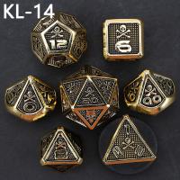 China 7 Skeleton Dice, Multi Faced Digital Color DND Board Game, Dragon and Dungeon for sale