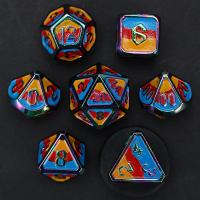 China Custom metal and plastic dice D20 game D & D polyhedron DND dice set RPG dice for sale