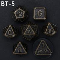 China Custom metal and plastic dice D20 game D & D polyhedron DND dice set RPG dice for sale