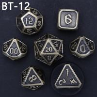 China Custom metal and plastic dice D20 game D & D polyhedron DND dice set RPG dice for sale