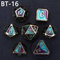 China Custom metal and plastic dice D20 game D & D polyhedron DND dice set RPG dice for sale