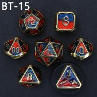 China Custom metal and plastic dice D20 game D & D polyhedron DND dice set RPG dice for sale