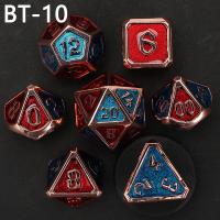 China Custom metal and plastic dice D20 game D & D polyhedron DND dice set RPG dice for sale