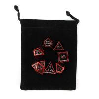 China Custom metal solid dice D20 game D & D polyhedron DND dice set RPG dice for sale