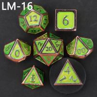 China Custom metal solid dice D20 game D & D polyhedron DND dice set RPG dice for sale