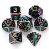 China Unique design metal polygonal dice kit suite dice for sale