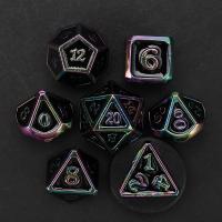 China Unique design metal polygonal dice kit suite dice for sale