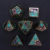 China Customizable polyhedral dice set role-playing dice game RPG Dungeon and Dragon dice set board game for sale
