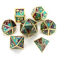 China Customizable polyhedral dice set role-playing dice game RPG Dungeon and Dragon dice set board game for sale