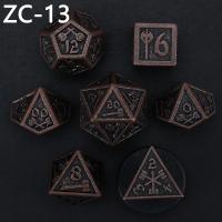 China Customizable polyhedral dice set role-playing dice game RPG Dungeon and Dragon dice set board game for sale