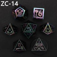 China Customizable polyhedral dice set role-playing dice game RPG Dungeon and Dragon dice set board game for sale