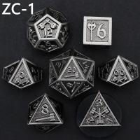 China Customizable polyhedral dice set role-playing dice game RPG Dungeon and Dragon dice set board game for sale