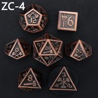 China Customizable polyhedral dice set role-playing dice game RPG Dungeon and Dragon dice set board game for sale