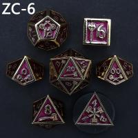 China Customizable polyhedral dice set role-playing dice game RPG Dungeon and Dragon dice set board game for sale