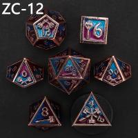 China Customizable polyhedral dice set role-playing dice game RPG Dungeon and Dragon dice set board game for sale