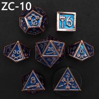 China Customizable polyhedral dice set role-playing dice game RPG Dungeon and Dragon dice set board game for sale