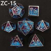 China Customizable polyhedral dice set role-playing dice game RPG Dungeon and Dragon dice set board game for sale