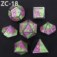 China Customizable polyhedral dice set role-playing dice game RPG Dungeon and Dragon dice set board game for sale