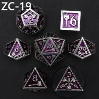 China Customizable polyhedral dice set role-playing dice game RPG Dungeon and Dragon dice set board game for sale