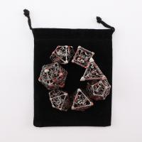 China Hollow metal dice set polyhedron custom dice dragon and dragon dice board game for sale