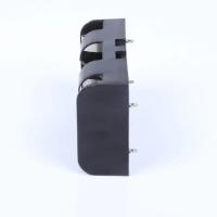 China Special Custom Battery CASE BOX 2 Cell ABS Plastic Holder with Nickel Plated Springs and Plug In Pins for Secure PCB Mounting for sale