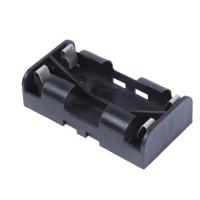 China Special Custom Battery CASE BOX 2 Cell ABS Plastic Holder with Nickel Plated Springs and Plug In Pins for Secure PCB Mounting for sale