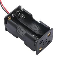 China 4-pack AA series ABS battery holders with 150mm leads, RoHs+CE certified for sale