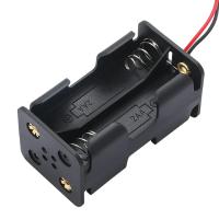 China 4-pack AA series ABS battery holders with 150mm leads, RoHs+CE certified for sale