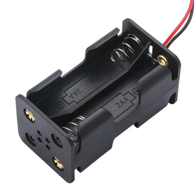 China 4-pack AA series ABS battery holders with 150mm leads, RoHs+CE certified for sale