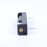 China 1AA battery holder with pins, high-quality plastic black battery storage box, ISO CE certified, includes BMS for sale