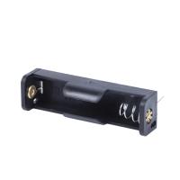 China 1AA battery holder with pins, high-quality plastic black battery storage box, ISO CE certified, includes BMS for sale