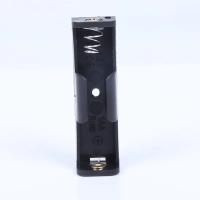 China 1AA battery holder with pins, high-quality plastic black battery storage box, ISO CE certified, includes BMS for sale