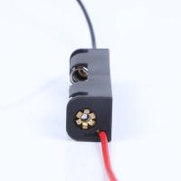 China 1AAA battery holder with wire, high-quality plastic black battery storage box, ISO CE RoHS certified for sale