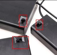 China 2AA battery pack with lid, switch, and USB plug for sale