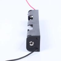 China 2AA long rectangular battery pack with wire, straight type for sale