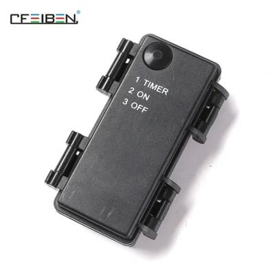 China 2AA waterproof battery box with lid, switch, wires, and timer function for sale