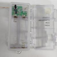 China 2AA waterproof battery box with lid, switch, wires, and timer function for sale