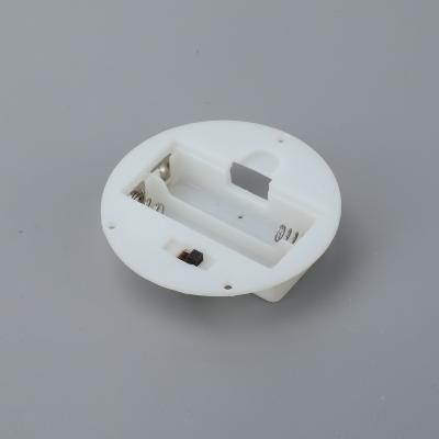 China 2AAA rechargeable round battery pack with lid and switch for sale