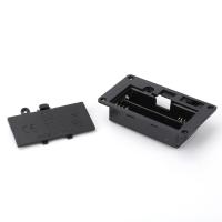China 2AAA rechargeable square battery pack with lid and switch, black for sale